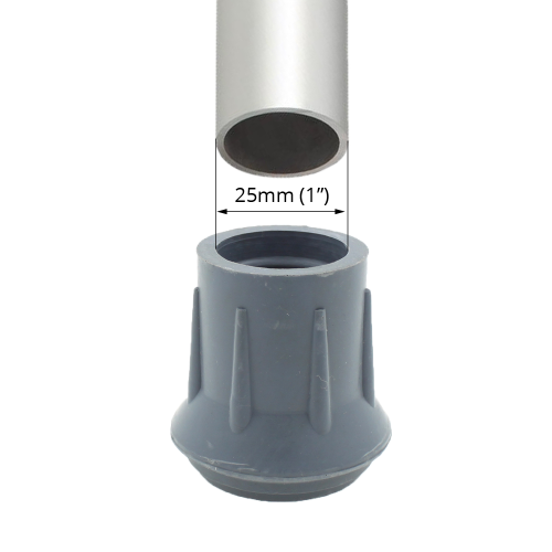 25mm (1") Round Domed Based Multi-Purpose Rubber Ferrules